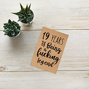 19th Birthday Card for Him - Her, 19th Birthday Card for Daughter & Son from Mom, Dad, 19 Years Old Birthday Gift for Girls & Boys, Friend, Sister, Brother, 19 Years of Being A Legend