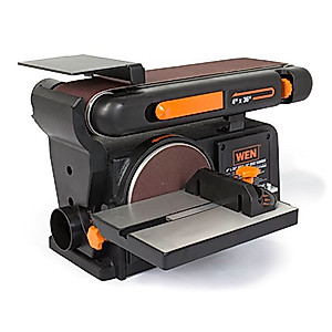 WEN 6502T 4.3-Amp 4 x 36 in. Belt and 6 in. Disc Sander with Cast Iron Base