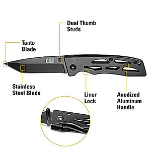 Caterpillar - 6-1/2" Folding Knife, Hand Tools, Knives/Blades - No Utility, Knives - Folding (980005),Black