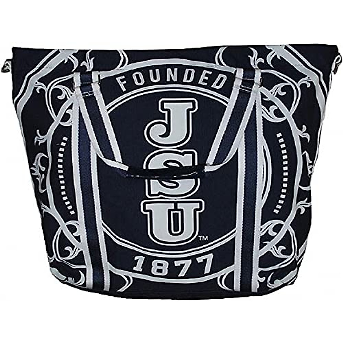 Big Boy Jackson State Tigers Canvas Tote Bag [Navy Blue - 20" x 15"]