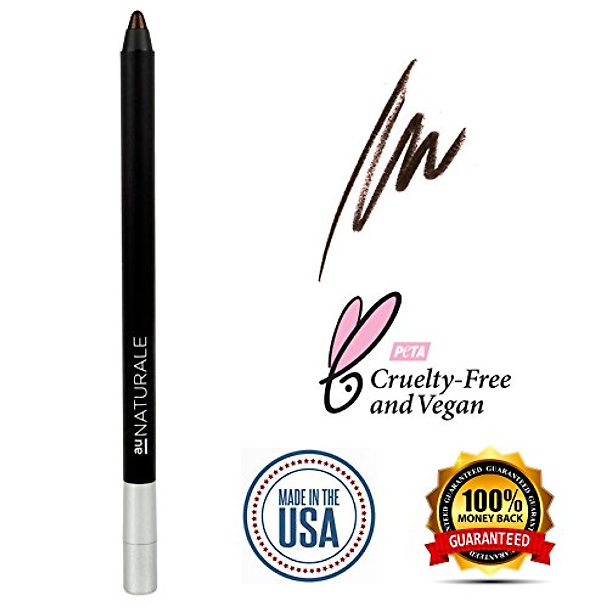 Au Naturale Organic Eye Liner Pencil in Coco | Made in the USA | Organic | Vegan | Cruelty-free
