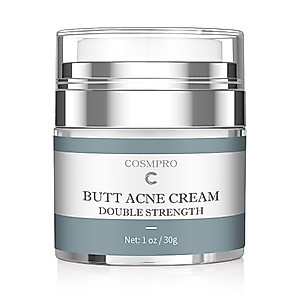 Butt Acne Clearing Treatment, Bum Acne Treatment Butt Pimple Cream Clears Pimples For the Buttocks, Back and Thigh Areas with Salicylic Acid, Pure Natural Ingredients and Fast Results