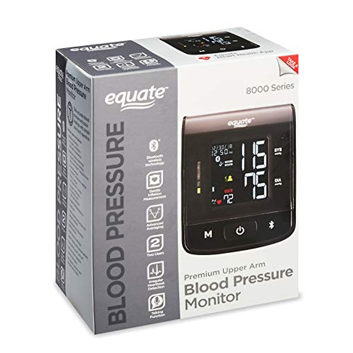 Equate 8000 Series Premium Upper Arm Blood Pressure Monitor