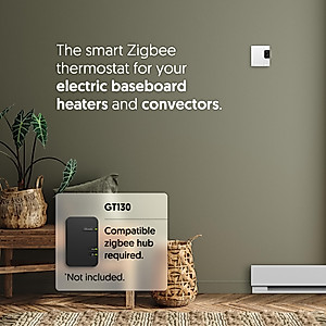 Sinopé Smart ZigBee Thermostat for Electric Baseboard Heating TH1124ZB (Compatible with Alexa) 4000 W / 240 V - Compatible Hub Required