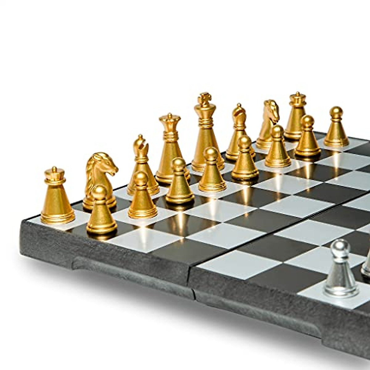 Travel Magnetic Chess Mini Set (6.3 inches)-Compact, Foldable, Educational Board Game