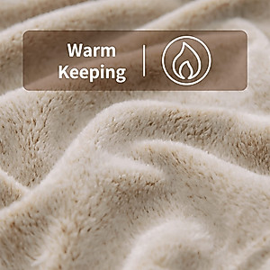 FY FIBER HOUSE Flannel Fleece Throw Blanket, Lightweight Cozy Plush Microfiber Bedspreads for Adults,60"X80",Brown Leopard