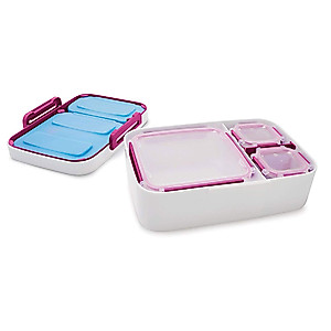 Rubbermaid LunchBlox Leak-Proof Entree Lunch Container Kit with Case, Small, Beet Red