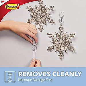 Command 051141363899 Small, Clear, 6-Hooks, 8 Strips (17092CLR-VP-E)
