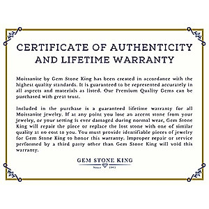 Gem Stone King 925 Sterling Silver White Moissanite Wedding Band Ring For Women (0.33 Cttw, Available In Size 5, 6, 7, 8, 9)