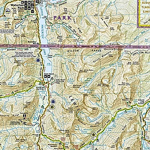 Glacier and Waterton Lakes National Parks Map (National Geographic Trails Illustrated Map, 215)