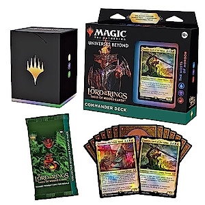 Magic: The Gathering The Lord of The Rings: Tales of Middle-Earth Commander Deck 4 + Collector Booster Sample Pack