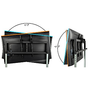 SimFab Single TV Floor Stand for Racing and Flight Simulators Model HD | TV Set Mount Bracket Style 40, 42, 47, 49, 55, 65 TVs (Single TV Stand, Heavy Duty Mount Bracket)