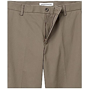 Amazon Essentials Men's Classic-Fit Wrinkle-Resistant Flat-Front Chino Pant (Available in Big & Tall), Taupe, 40W x 30L