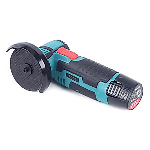 Gdrasuya10 12V Portable Cordless Angle Grinder with Battery and Charger, Low Noise, Metal Grinder for Interior Decoration, Hydro Power Installation, Equipment Maintenance