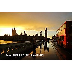 Canon EOS M3 24.2MP 1080P Wi-Fi Camera with EF-M 15-45mm is STEM Lens (White) International Version (No Warranty)