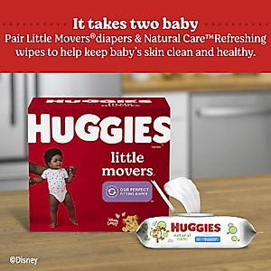 Huggies Natural Care Refreshing Baby Wipes, Scented, 1 Refill Pack (184 Wipes Total)