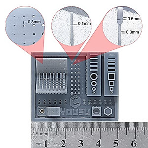 YOUSU iForm Standard LCD 3D Printer Resin, 1kg 405nm UV Curing Standard photopolymer Resin for LCD 3D Printing, High Resolution & Low Odor 3D Printing Liquid, Gray Color.