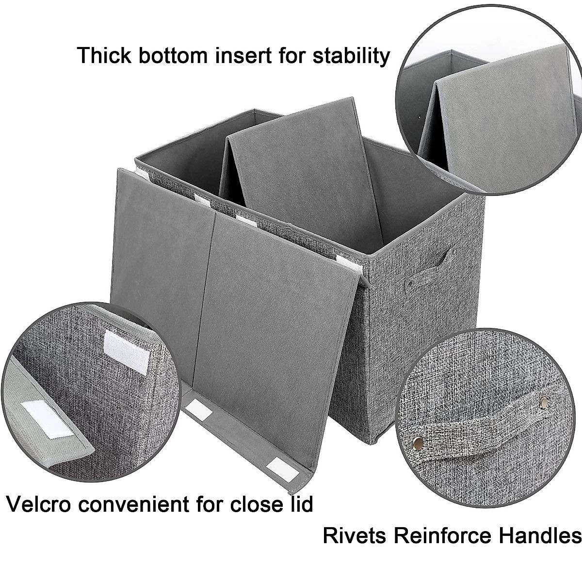 popoly Toy Box Chest 26"x17" x17", Large Toy Box 25"x13" x16"