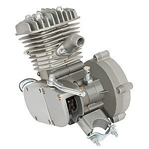 PEXMOR 50cc Bicycle Engine Bike Motor Kit, 2 Stroke Gas Motorized Bike Conversion Kit, Gasoline Petrol Bicycle Motor Refit Full Set for 26-28" Bikes with V-Frame,Super Fuel-efficient