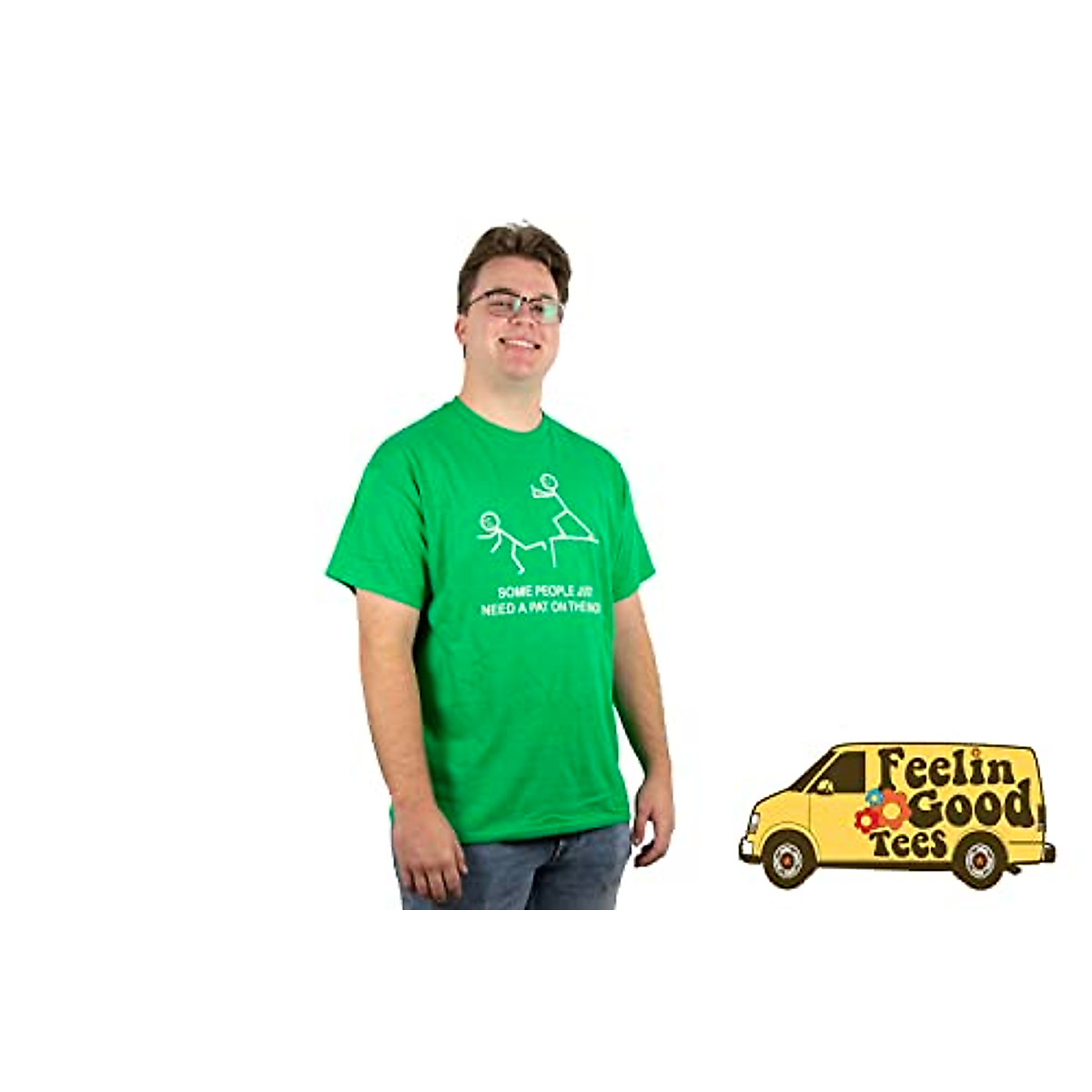 Some People Just Need A Pat On The Back T Shirt XL Black