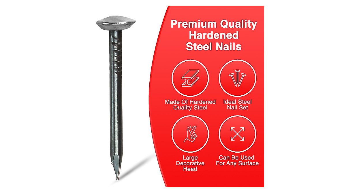 RIKAMA® 30Pcs Picture Nails - Strong & Versatile Hanging Tool