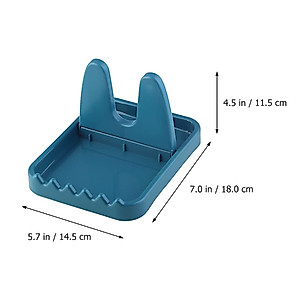 Angoily Hanger Holder Organizer 3pcs Spoon Rest and Pot Lid Holder Pan Pot Cover Lid Stand Rack Spoon Holder Utensil Rest Soup Spoon Holder Stove Organizer for Kitchen Collapsible Dish Pan