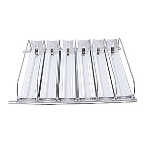 Alaaner Drink Automatic Pusher Glide ABS White Width Adjustable 12oz 16oz 16.9oz 20oz Refrigerator Soda Can Organizer for Beverage (31cm)