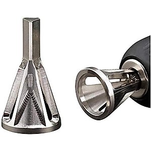 Deburring External Chamfer Tool Drill Bit Remove Repair Tool Triangle Shank, High Manganese Steel Silver 1pcs
