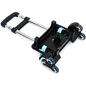 Backpack Hand Truck KAMOD Wheeled Cart Trolley Hand Aluminium Alloy Folding Trolley Cart for Schoolbag