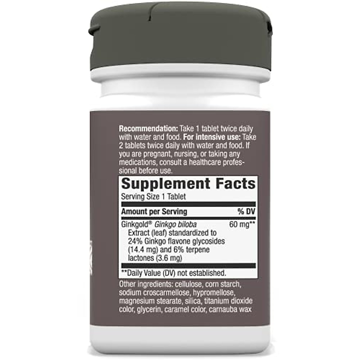 Nature's Way Ginkgold, Supports Memory and Mental Sharpness*, 50 Tablets