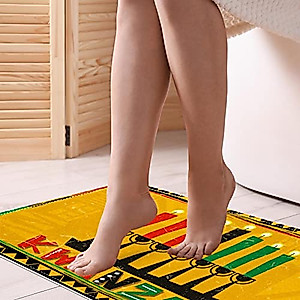 Happy Kwanzaa with Kwanzaa Candle, Indoor Door Mat Durable Front Door Mats Entryway Rug Non-Slip Absorbent Area Rugs Resist Dirt Rugs for Room Decor, 31"x20"