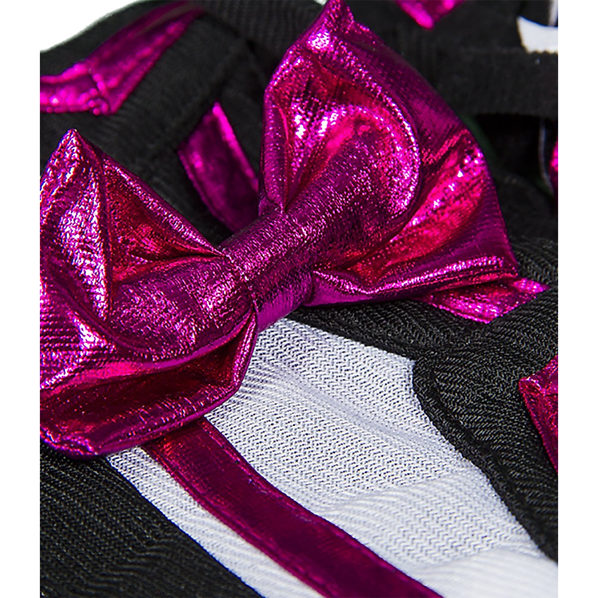 Metallic Hot Pink & Black Cheerleader Outfit Fits Most 8"-10" Stuffed Animals