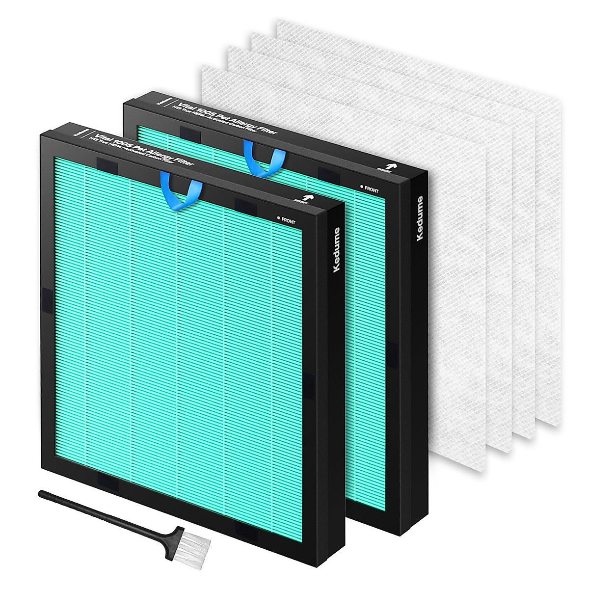 Vital 100S Toxin Absorber Replacement Filter for LEVOIT Vital 100S Smart WiFi Air Puri-fier, True 4-in-1 HEPA and High-Efficiency Activated Carbon Filter, Vital 100S-RF-TX (LRF-V102-GUS), 2Pack, Green