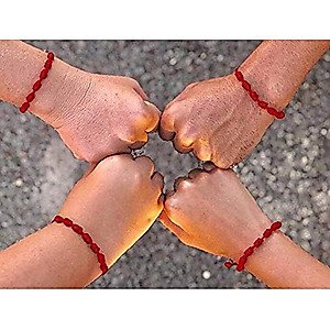 kelistom Handmade 7 Knots Red String Bracelet for Protection, Evil Eye and Good Luck, Amulet for Success and Prosperity, Friendship Bracelets for Women Men Teens