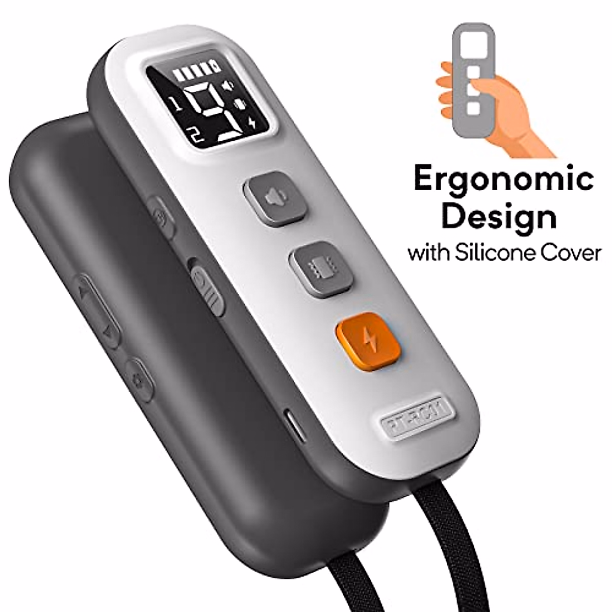 Dog Training Collar with Remote 2000Ft, BUUOC Electric Dog Shock Collar with 3 Safe Training Modes, Beep, Vibration and Shock (White) (White)