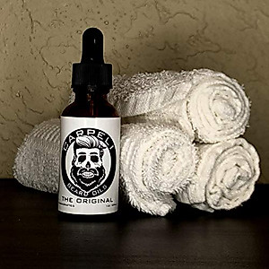 Carpeli | Natural Beard Oil Conditioner | Perfect for Sensitive Skin | Softens, Promotes Growth and Hydration | For Men 1 oz With Dropper (The Original)