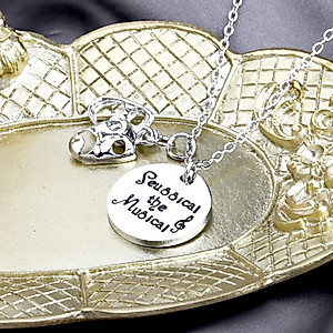 MAOFAED Musical Inspired Gift Musical Theatre Gift Musical Theatre Lover Gift Musical Jewelry Musical Necklace (seussical the musical)