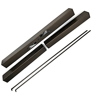 Midwest Hearth Adjustable Rod and Valance Kit for Fireplace Spark Screens (Antique Bronze) Made in USA