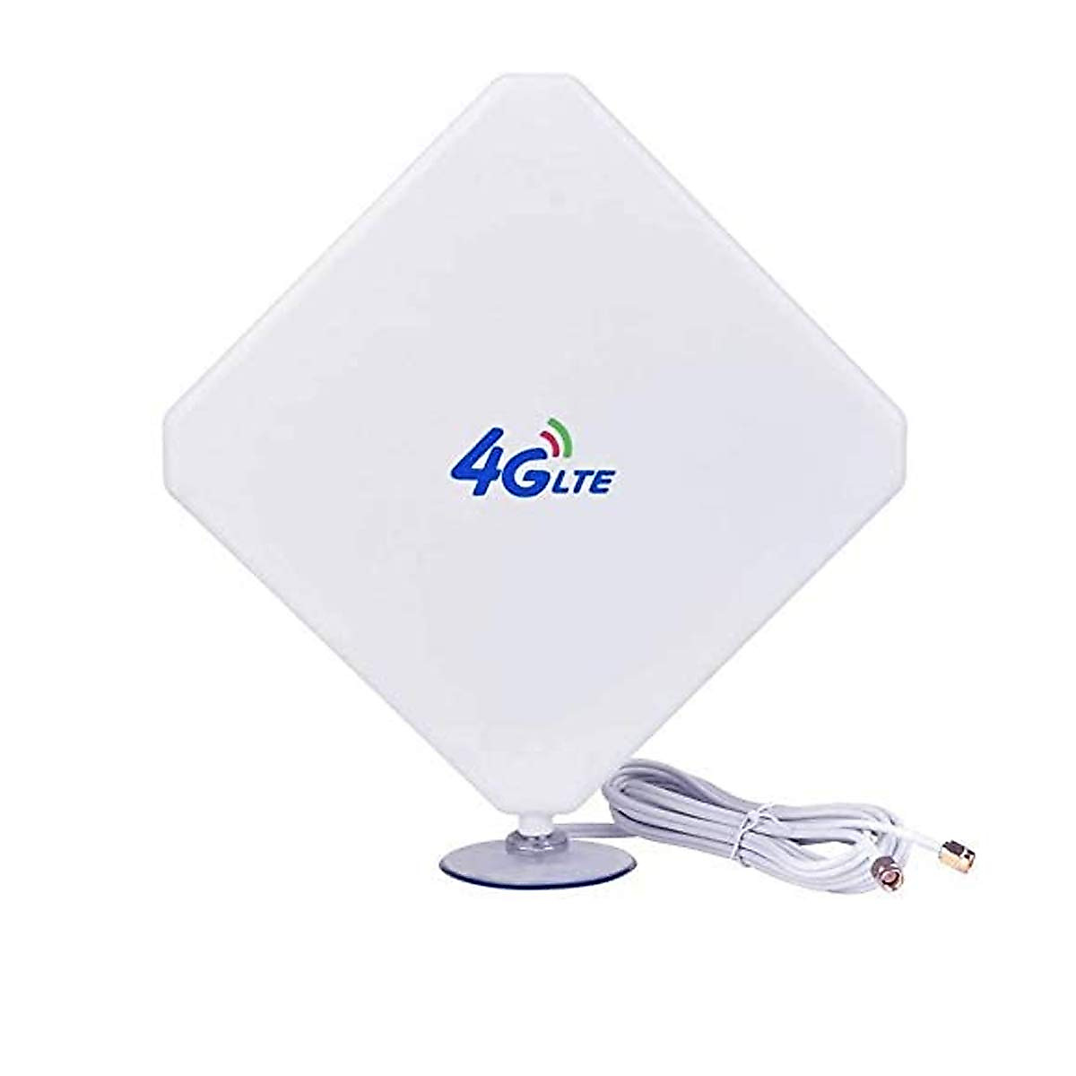 4G Antenna SMA LTE Antenna High Gain Long Range Network Antenna with Suction Cup and 10ft Extension Cable for 4G WiFi Router Mobile Hotspot