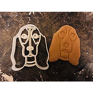 Basset Hound Cookie Cutter and Dog Treat Cutter - Face - 3 inch