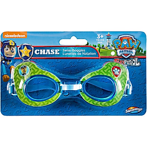 SwimWays Value Pack, Deluxe Swim Goggles, and Kickboard Paw Patrol, Chase