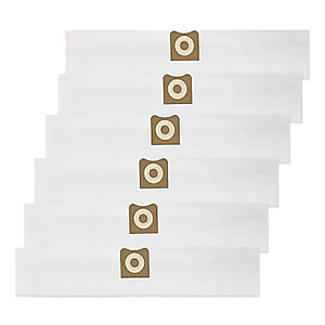 6 Pack VF3501 Filter Bags Compatible with Ridgid and Workshop 3 to 4.5 Gallon Shop Vacuum Replacement Part VF3501 23738 WS32045F WD40500 WD40700 WD40501 WD45500 WD45220
