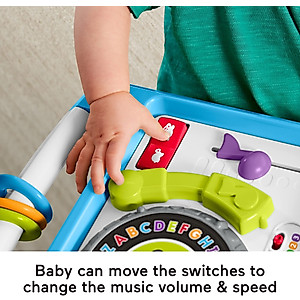 Fisher-Price Laugh & Learn Remix Record Player, Musical Toy with Learning Content for Infants and Toddlers Ages 6 to 36 Months