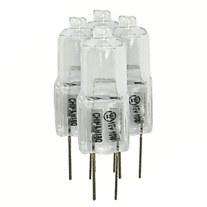 Westinghouse 06308 10T3 G4 Base 12-Volt 10-Watt Halogen Bulbs Pack of 4