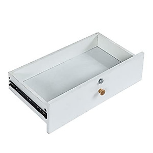 tojump Makeup Vanity Table with LED Lighted Mirror, White Vanity Desk with Drawers & Cabinet, Bedroom Makeup Dressing Table with Cushioned Stool (Modern Y)