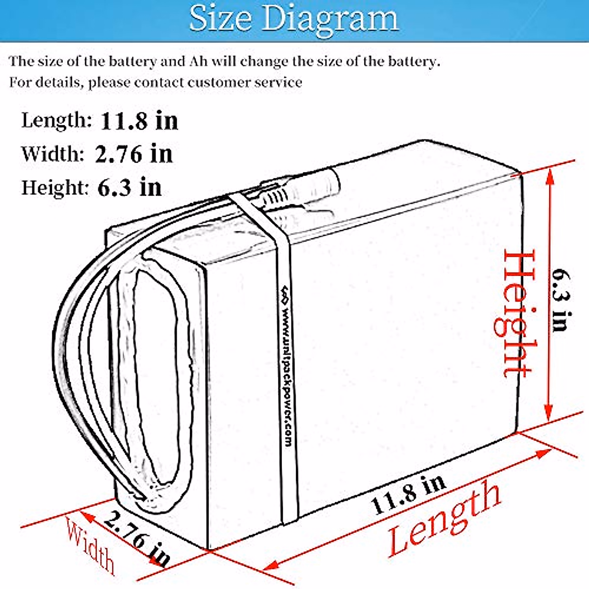 (US Warehouse) Ebike Battery 48V 20AH Waterproof Lithium Battery with 4A Charger for Ebike, Motorcycle, Go Kart, Scooter 48V 1500W 1000W 750W Motor