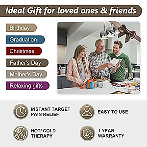 RelaxCoo Microwave Heating pad with Washable Cover 8 * 18" Microwavable Heat Pad for Neck Shoulder, Cramps, Back Pain Relief, Warm Compress Bean Bag Moist Heat Pack for Muscles, Joints, 2 Pack