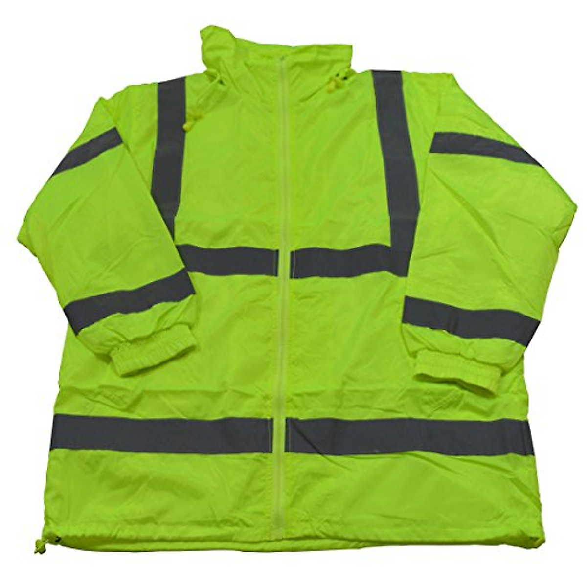 Petra Roc LWB-C3-XL ANSI Class 3 Green Wind Breaker Jacket, X-Large, Lime