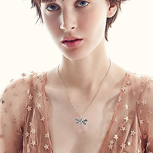 ONEFINITY Dragonfly Necklace 925 Sterling Silver Dragonfly Pendant Necklace Cute Dragonfly Jewelry Gifts for Women