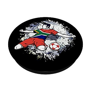 South Africa Soccer South African National Flag Football Art PopSockets PopGrip: Swappable Grip for Phones & Tablets